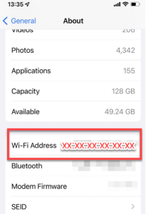 วิธีดูหมายเลข Wi-Fi MAC Address บนระบบปฏิบัติการ iOS – BU FAQ